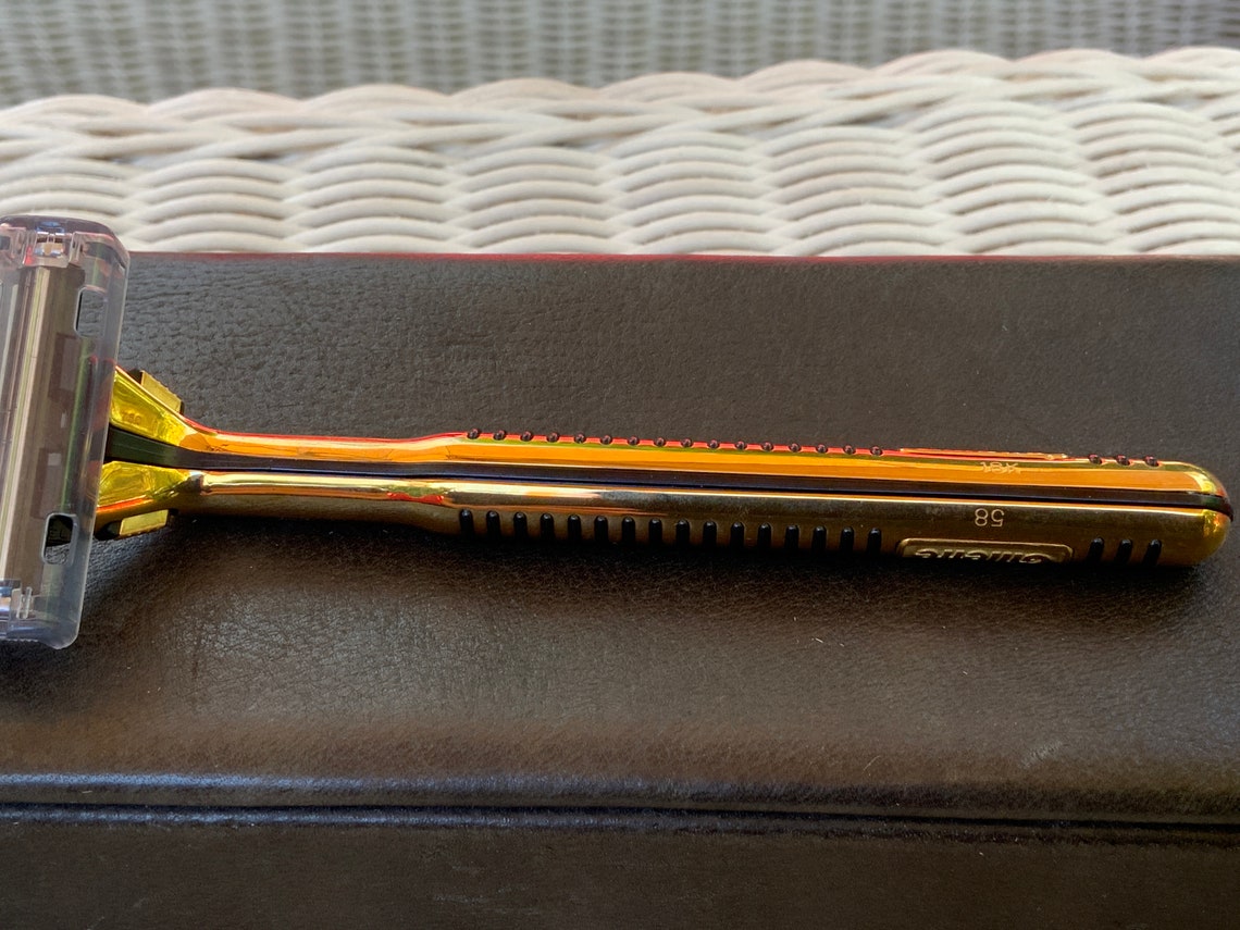 Gillette 18kt Gold Razor - Etsy