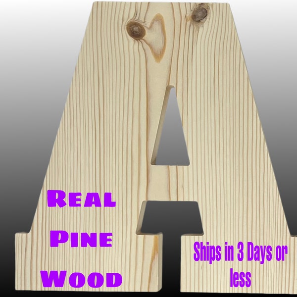Large Wood Letters - Etsy