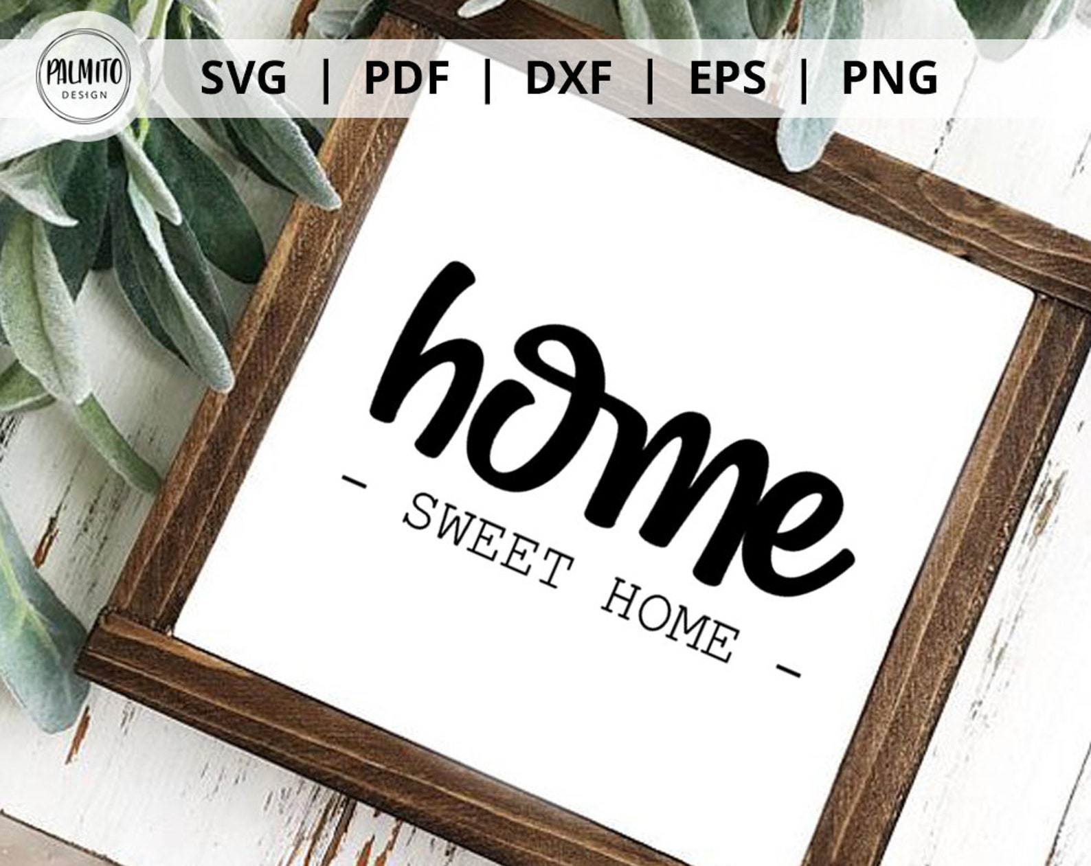 Home sweet home cut file home decor svg farmhouse svg files | Etsy