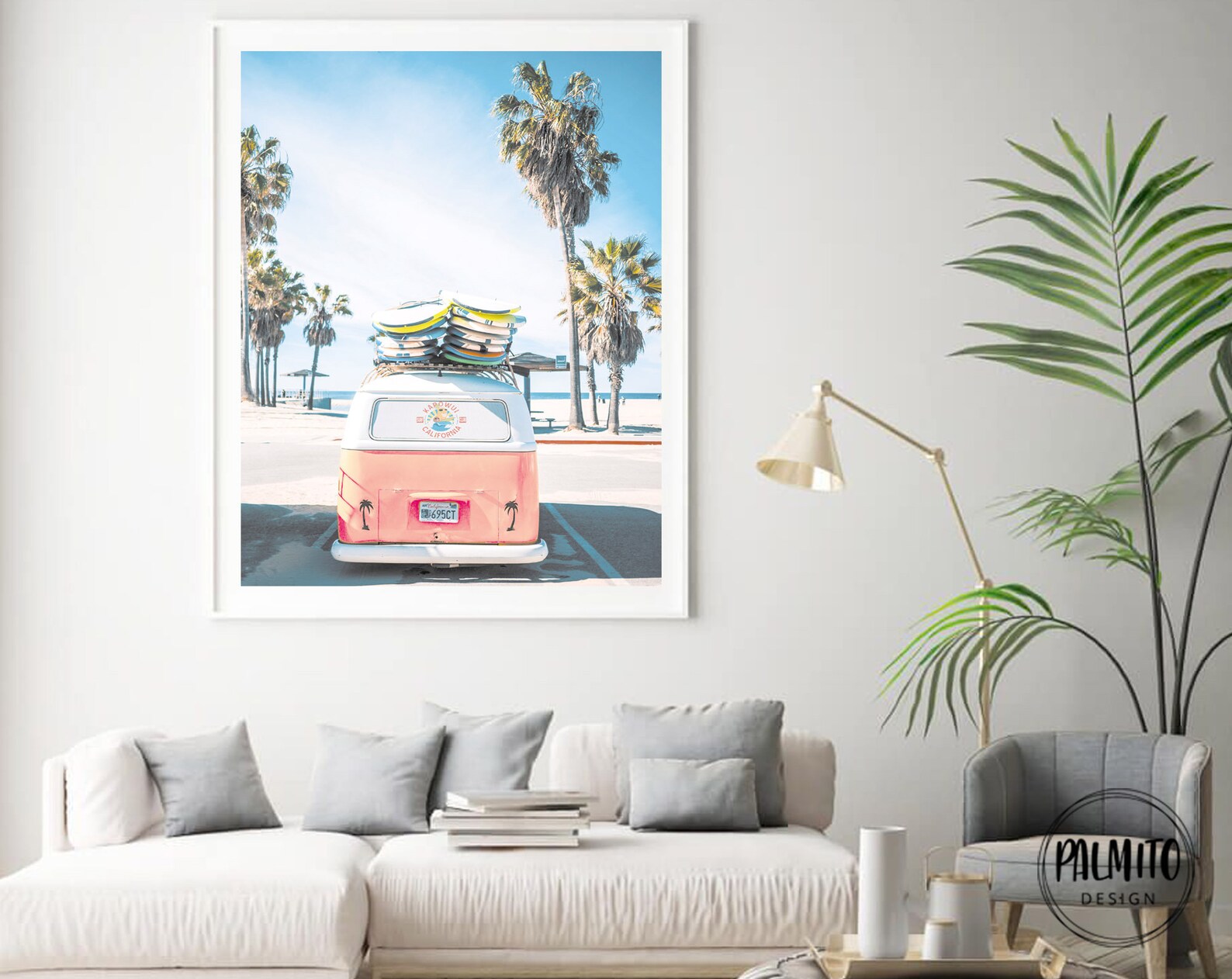 Pastel Surf and Beach Set of 5 Printable Wall Art Set of 5 - Etsy