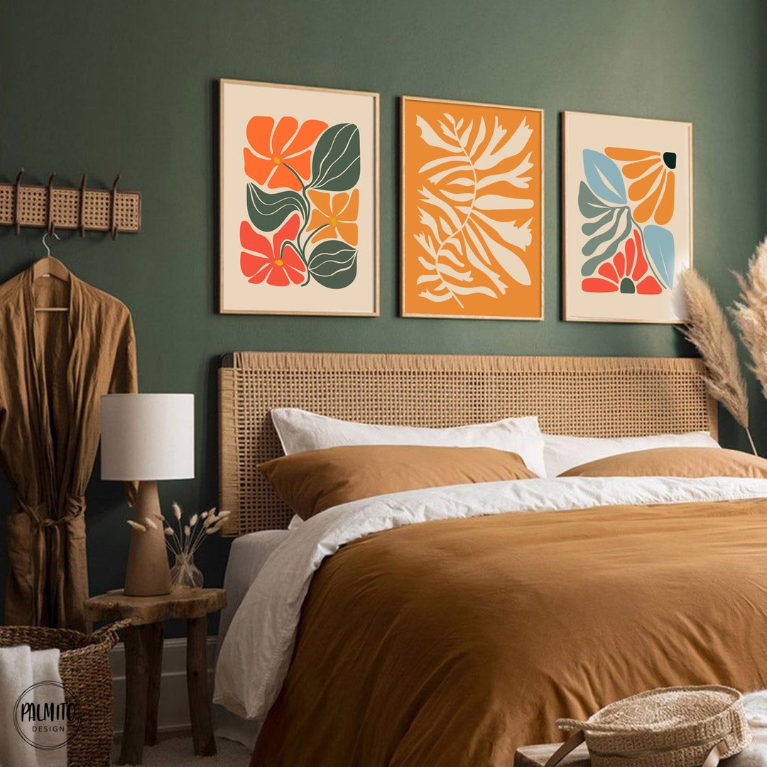Groovy Wall Art 3 Piece Wall Art Vibrant Colors Wall Art - Etsy