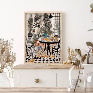 Colorful Kitchen Wall Art, Breakfast Print, Digital Download, Bright ...