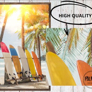 Beach Themed Decor, Set of 5 Surf Posters, Surf Nursery Decor ...