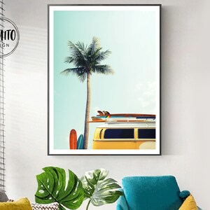 Beach Themed Decor, Set of 5 Surf Posters, Surf Nursery Decor ...