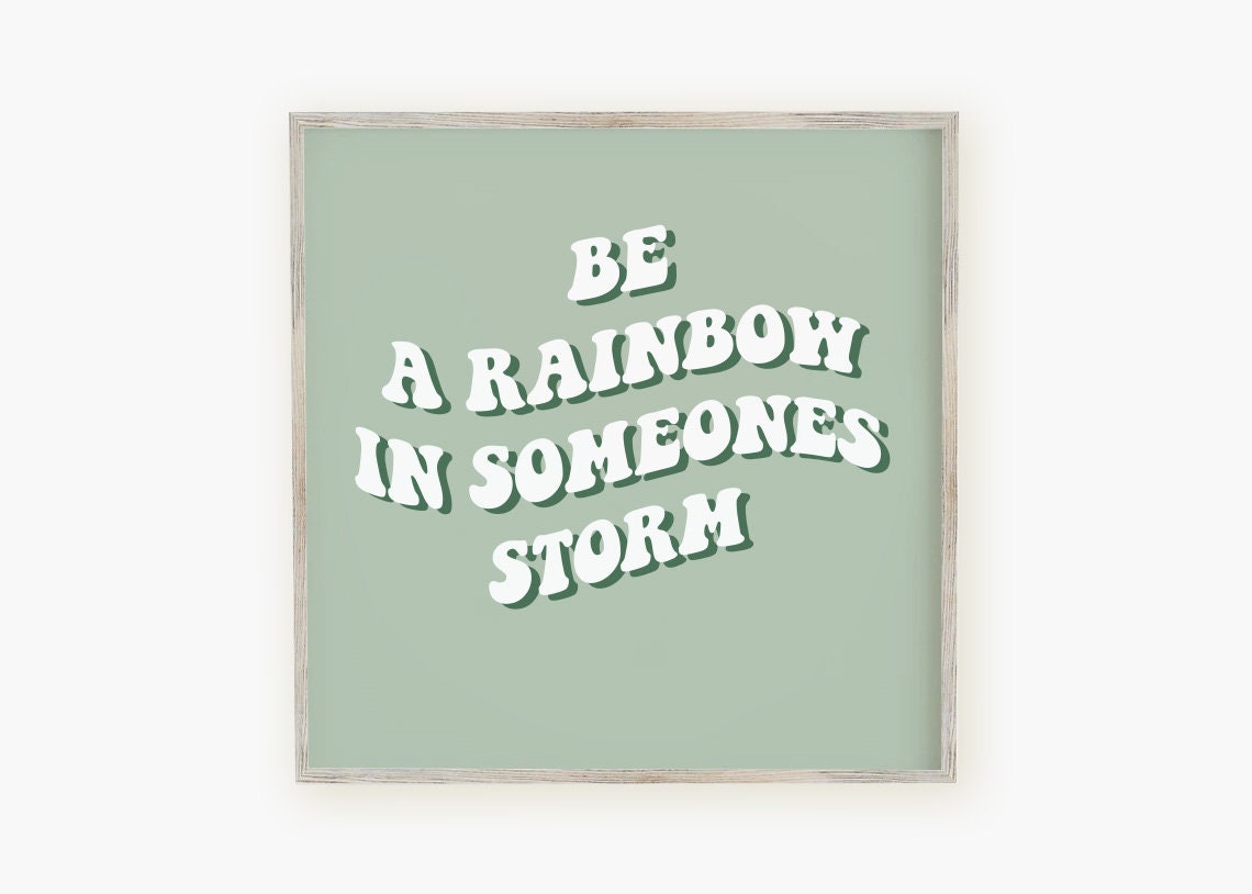 Set of 8 Square Retro Pastel Quotes Gallery Wall Decor Pastel | Etsy