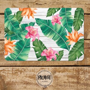 Tropical Printable Placemats Set, Tropical Leaves, Tropical Vibes ...