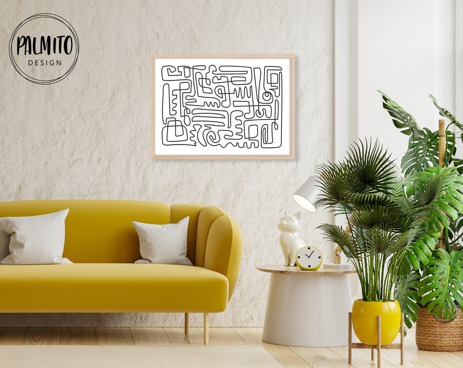 Squiggly Line Print Digital Art Instant Download High Quality - Etsy