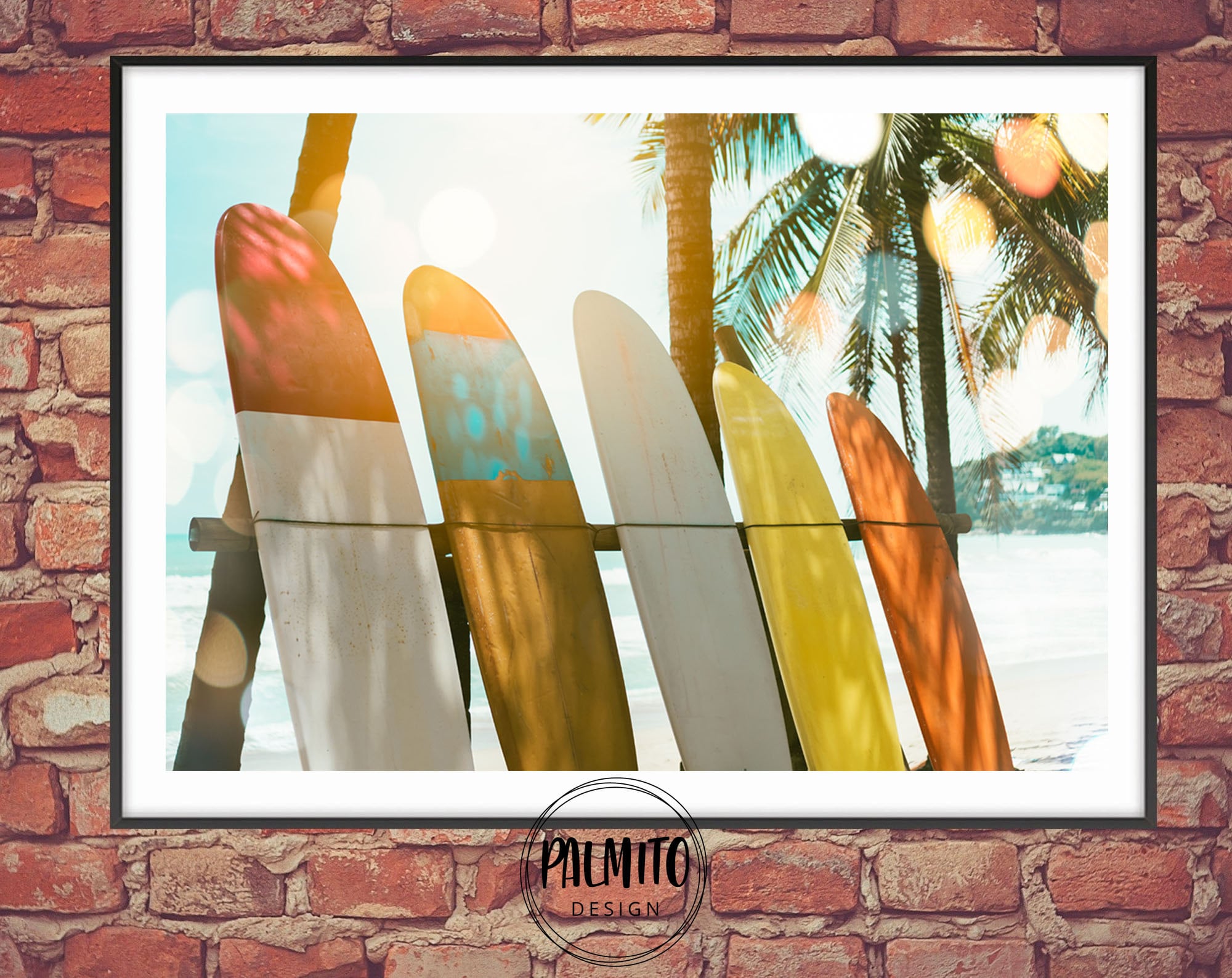 Colorful Surfboards Printable Wall Art Beach Surfboards - Etsy