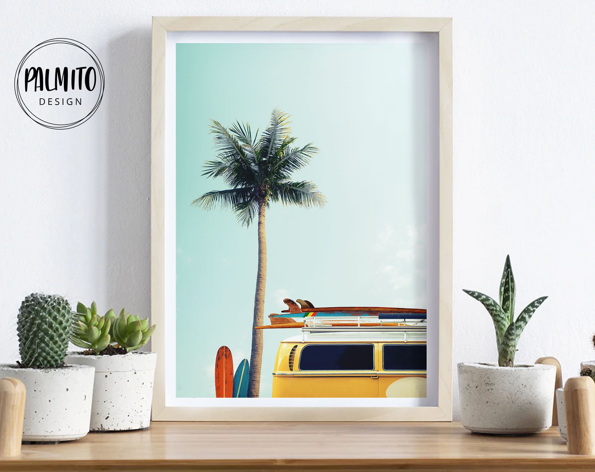 Yellow Vintage Van Printable Kombi Van Print Camper Van - Etsy