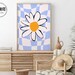 Retro Daisy Print Pastel Flower Printable Wall Art Floral - Etsy