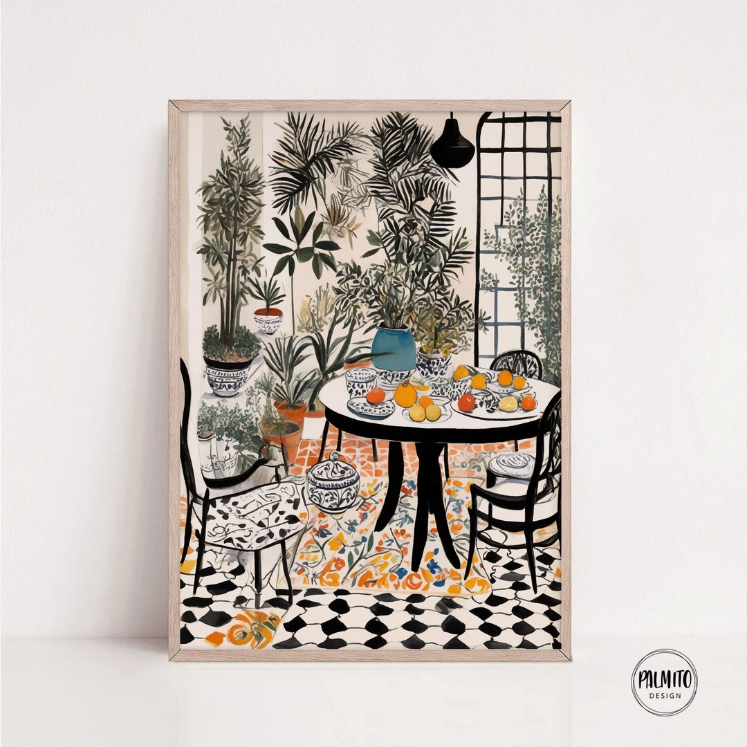 Colorful Kitchen Wall Art, Breakfast Print, Digital Download, Bright ...