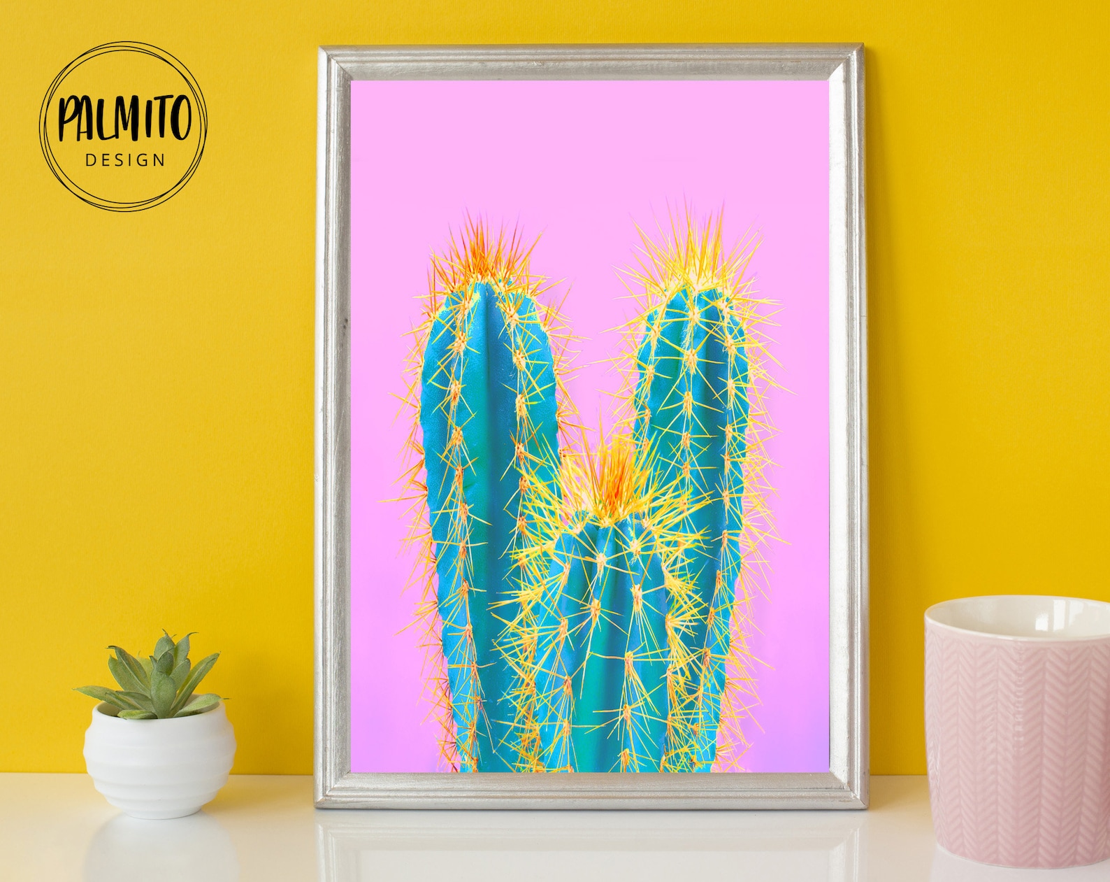 Colorful printable wall art colorful art set set of 4 | Etsy