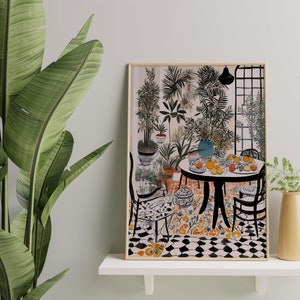 Colorful Kitchen Wall Art, Breakfast Print, Digital Download, Bright ...