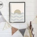 Rising Sun Printable Beach Print Abstract Wall Art Wavy - Etsy