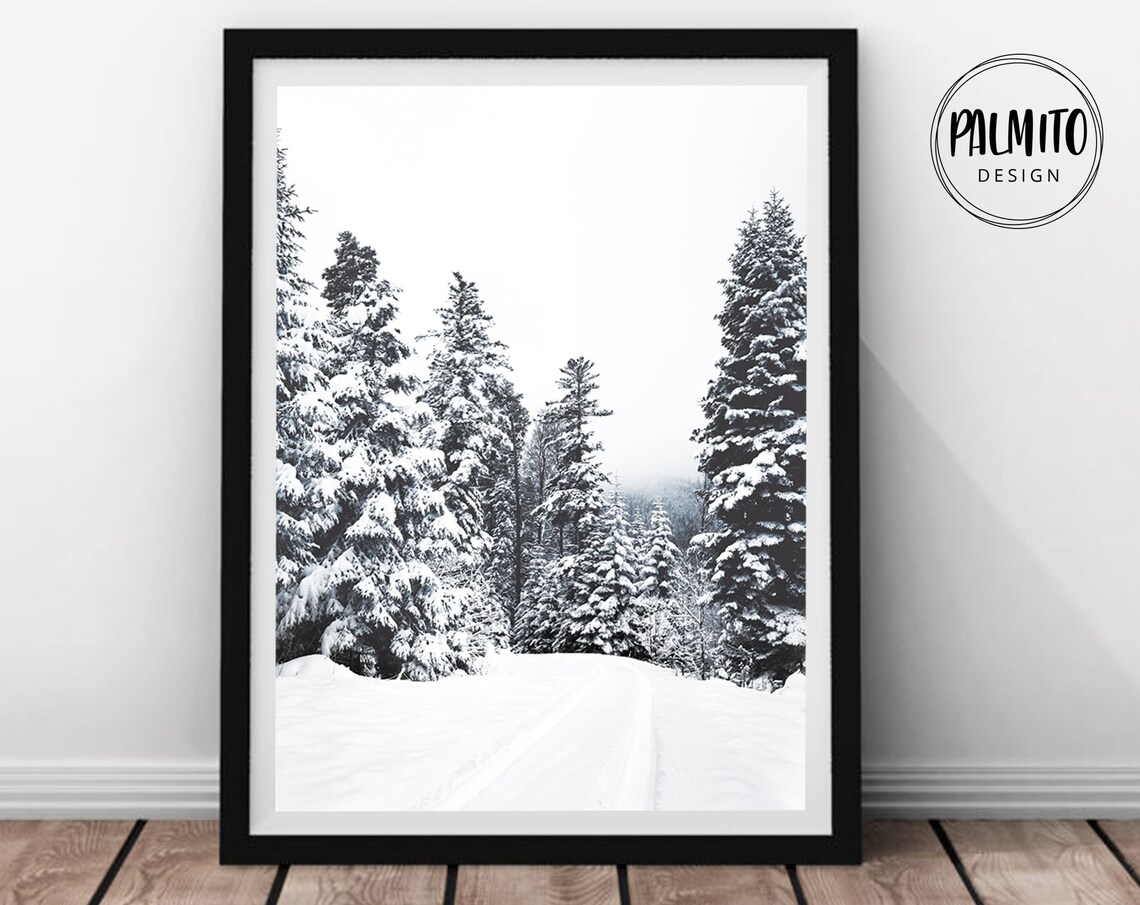 Winter Set of 3 Print, Winter Wonderland Printable, Reindeer Printable ...