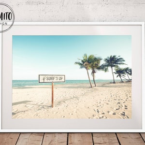 Beach Themed Decor, Set of 5 Surf Posters, Surf Nursery Decor ...