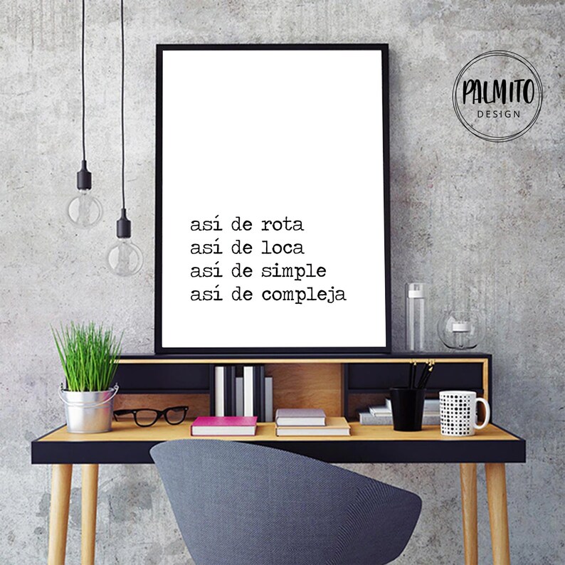 Asi de rota asi de loca asi de simple asi de compleja | Etsy