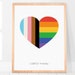 LGBTQ Friendly, Safe Space Sign, Classroom Poster, Pride Art Print ...