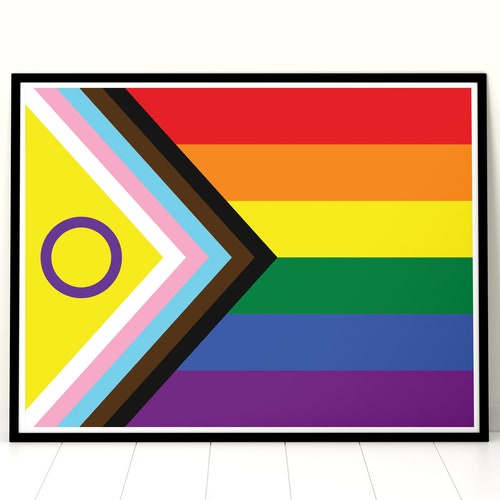 LGBTQ Flag Poster Rainbow Classroom Diversity Printable - Etsy
