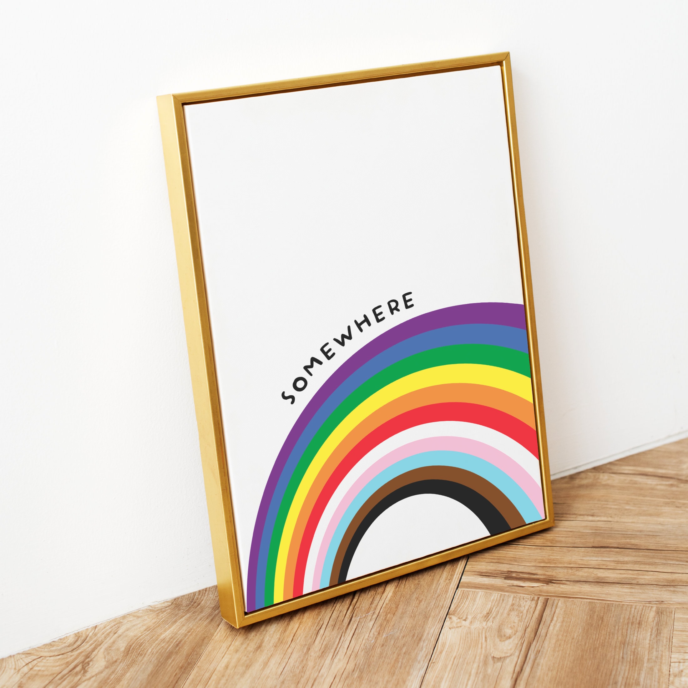 Somewhere Over The Rainbow, Inclusion Poster, Rainbow Printable Wall ...