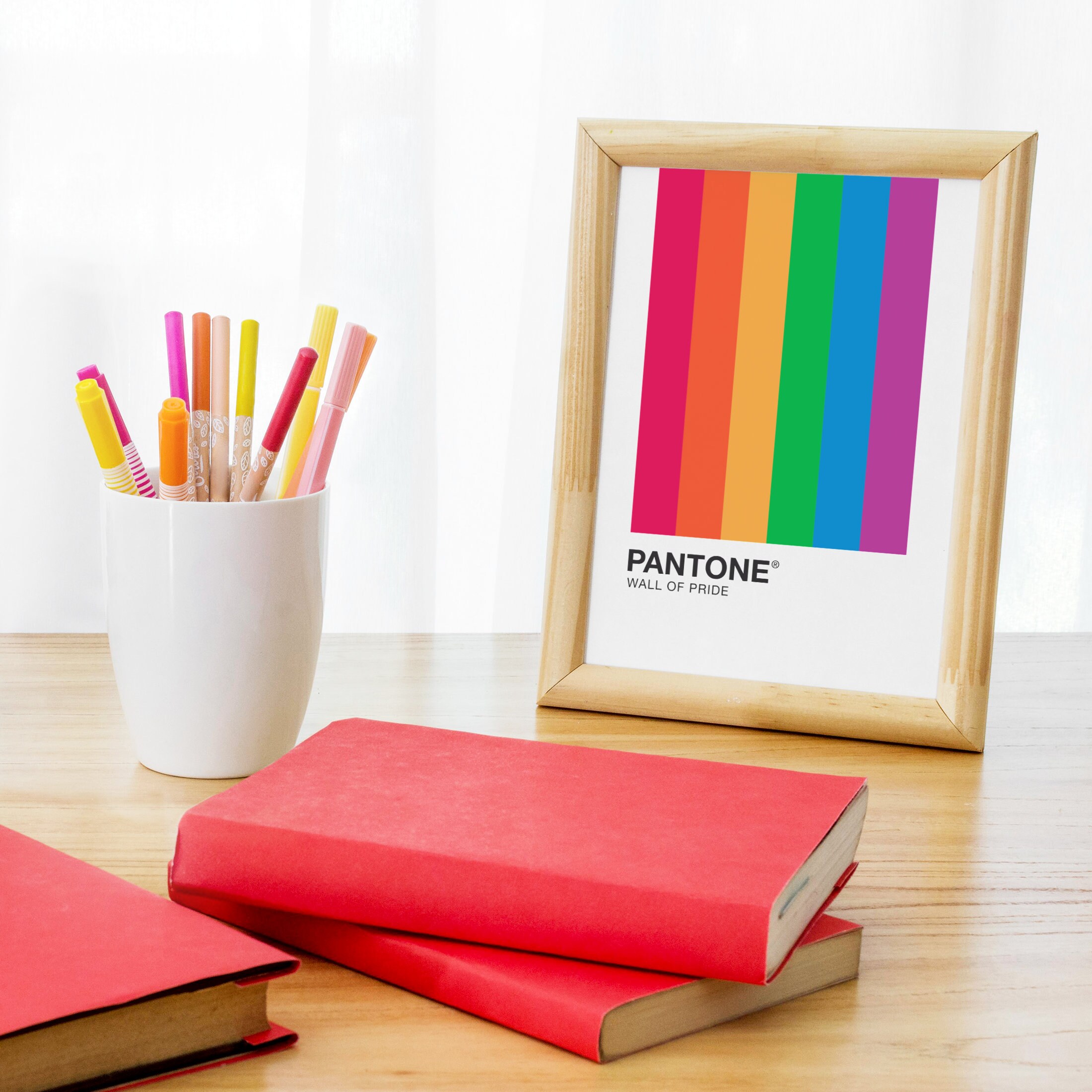 Pantone Pride Print, LGBTQ Wall Decor, LGBTQIA Decor sold by Classy ...