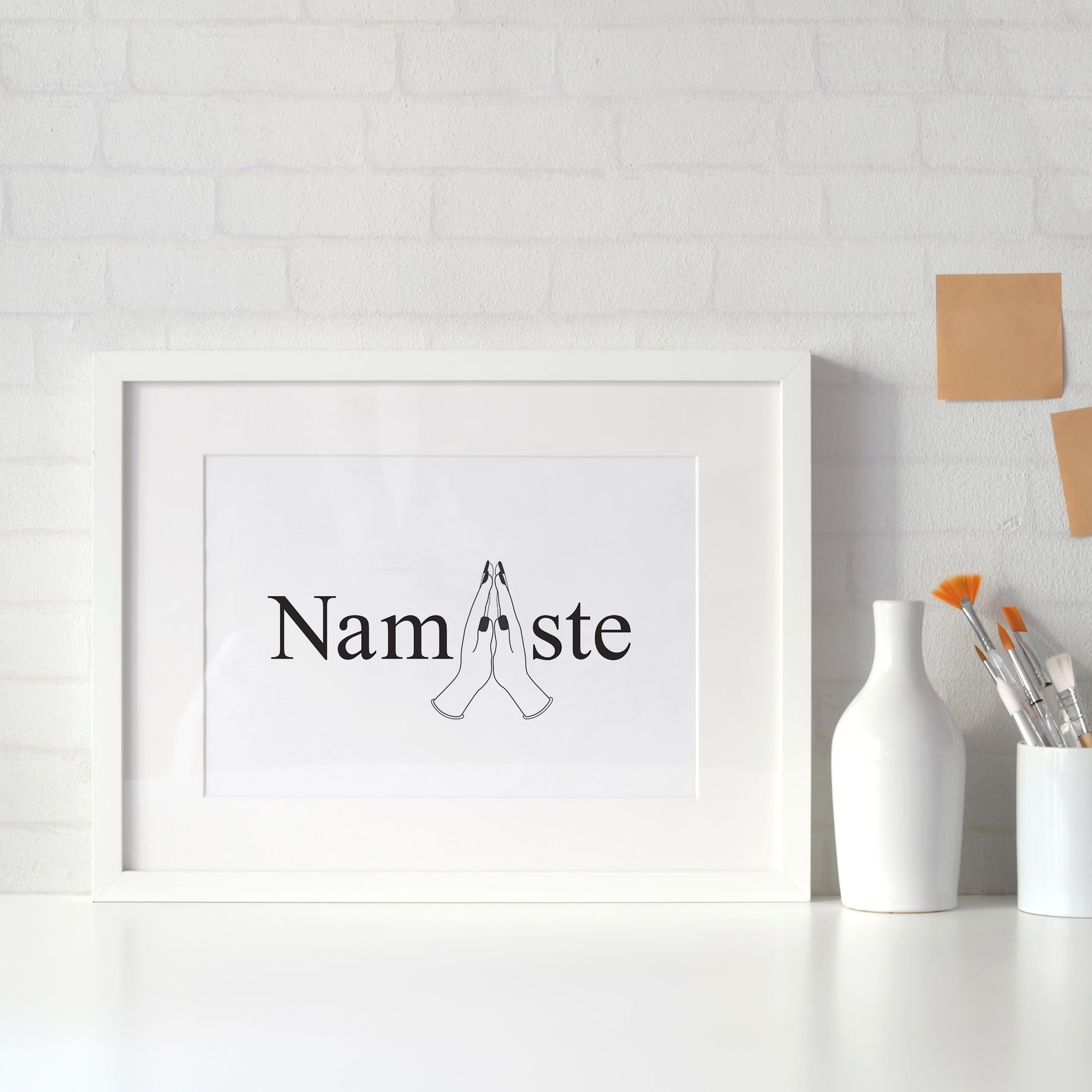 Namaste Pray Hands Prayer Print Namaste Sign Namaste Wall - Etsy