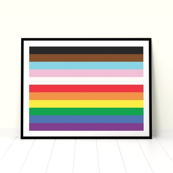 Inclusion Pride Wall Poster Pride Art Print LGBT Pride | Etsy