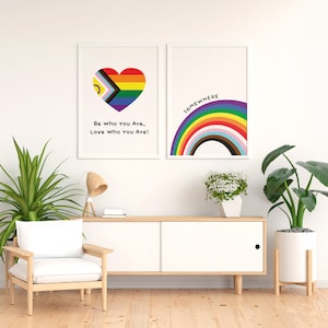 Somewhere Over the Rainbow, Inclusion Poster, Rainbow Printable Wall ...