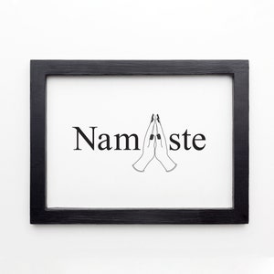 Namaste Pray Hands, Prayer Print, Namaste Sign, Namaste Wall Art ...