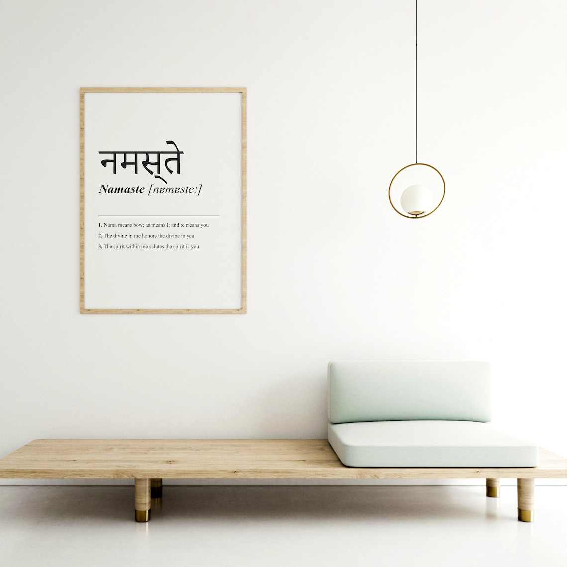 Namaste Definition Print Namaste Sign Namaste Printable - Etsy