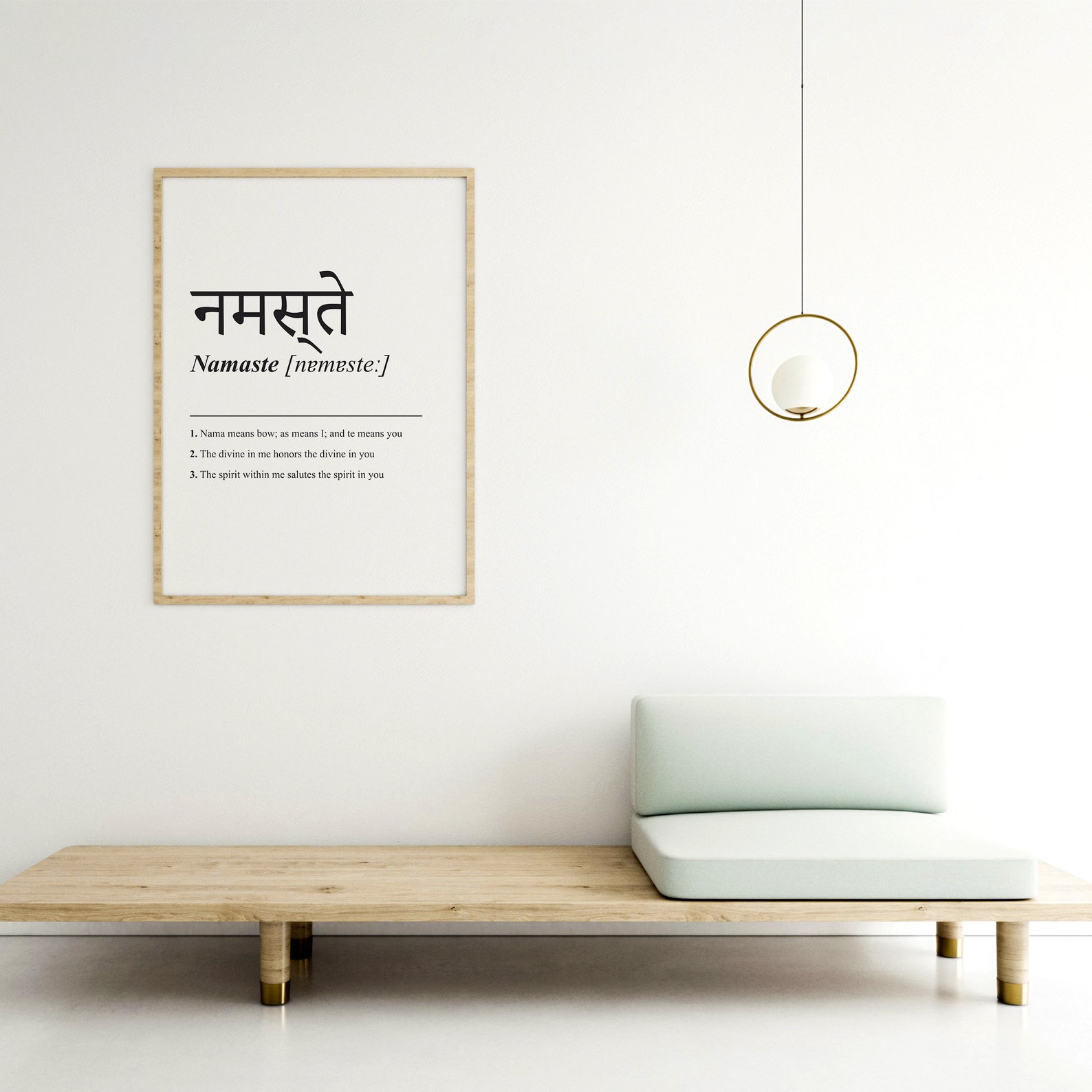 Namaste Definition Print Namaste Sign Namaste Printable - Etsy