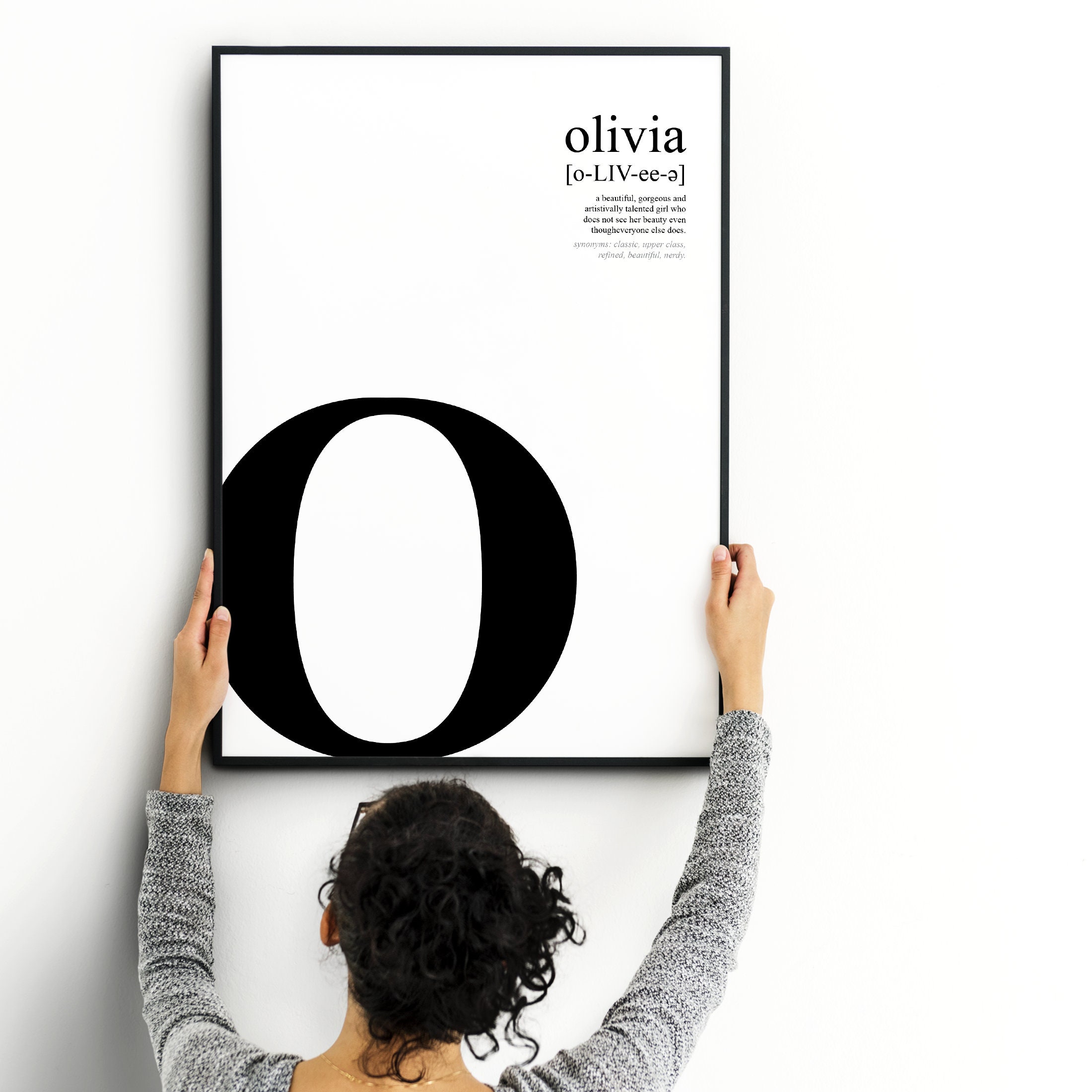 Personalized Name Definition Poster Name Sign Print | Etsy