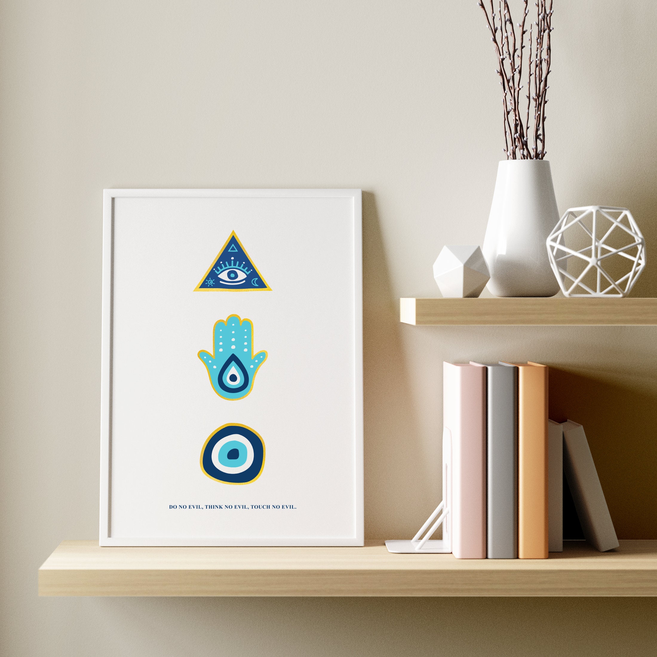 Evil Eyes Series 2, Evil Eye Print, Eye of Providence, Do No Evil ...
