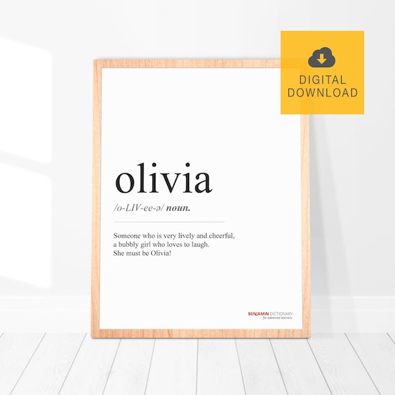 Personalized Name Definition Prints Custom Word Definition | Etsy