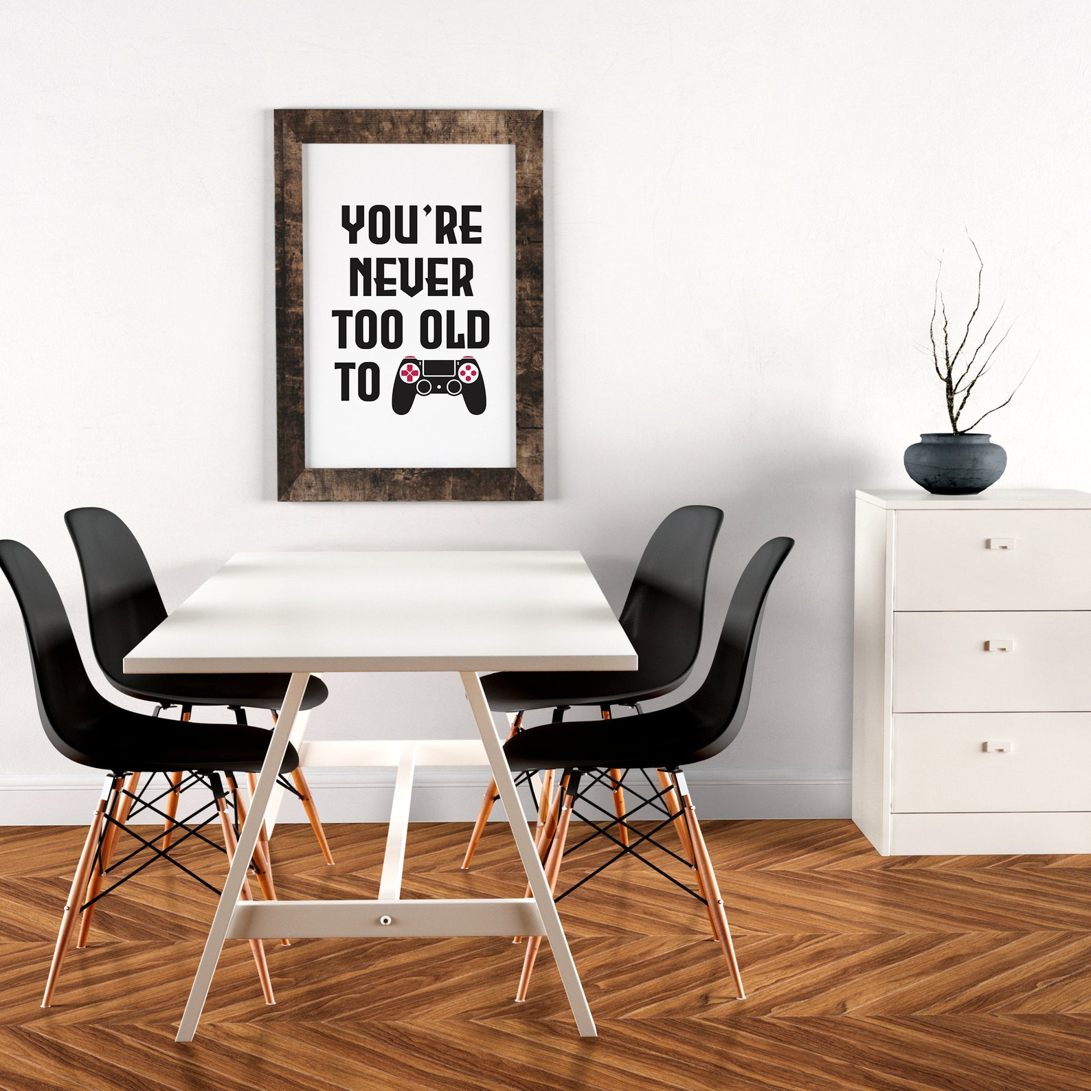 You're Never Too Old to Play Gamer Print Video Game Wall - Etsy