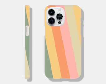 Retro Stripes Phone Case Aesthetic Art Cover for iPhone 14 13 - Etsy