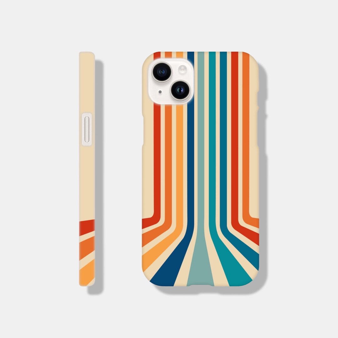 Cool Retro Stripes Phone Case - Etsy