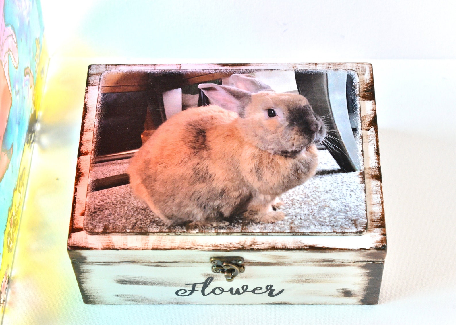 Personalized Pet Rabbit Memorial Wooden Box With Custom Quote - Etsy