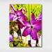 Botanical Wall Art, Floral Wall Art, Violet Stargazer Clematis Colored ...