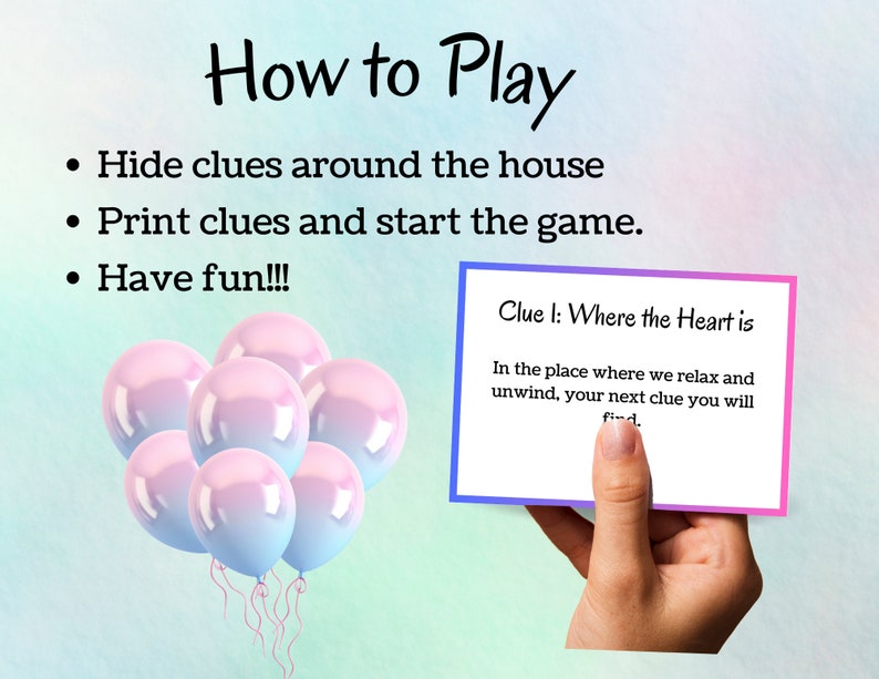 Adorable Baby Gender Reveal Scavenger Hunt - Sibling Pregnancy ...