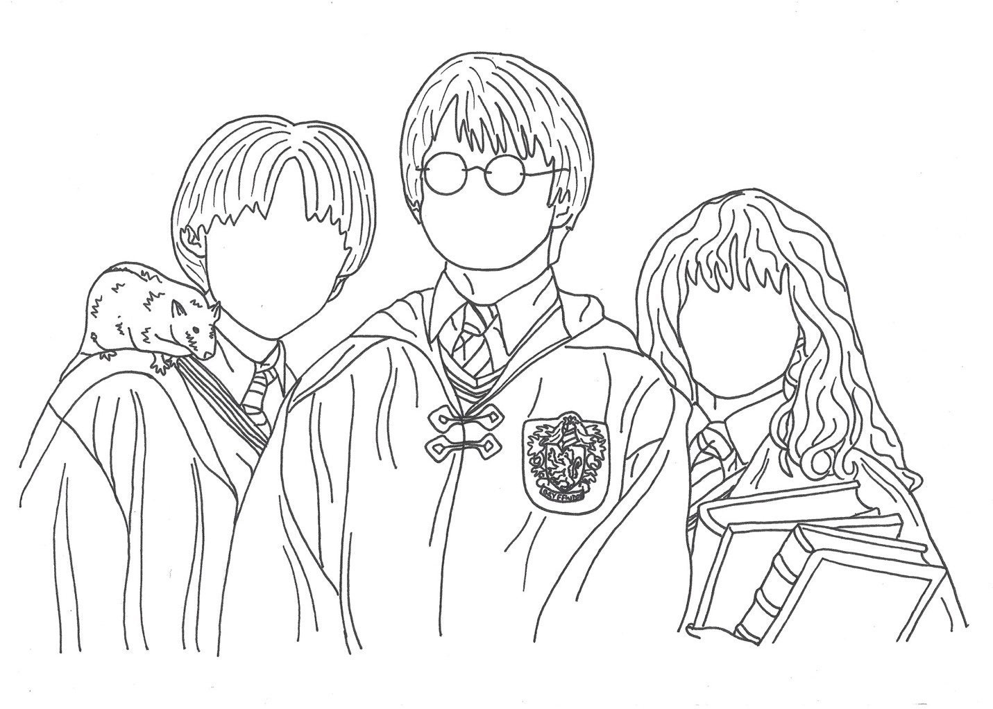 Harry Potter Line Drawing - Etsy