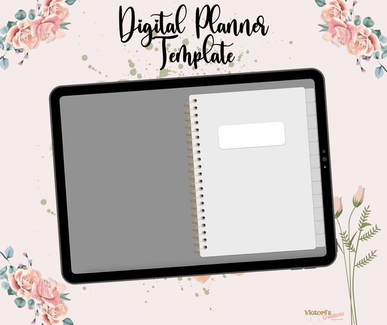 Editable Digital Planner Template Personal and Commercial Use - Etsy ...