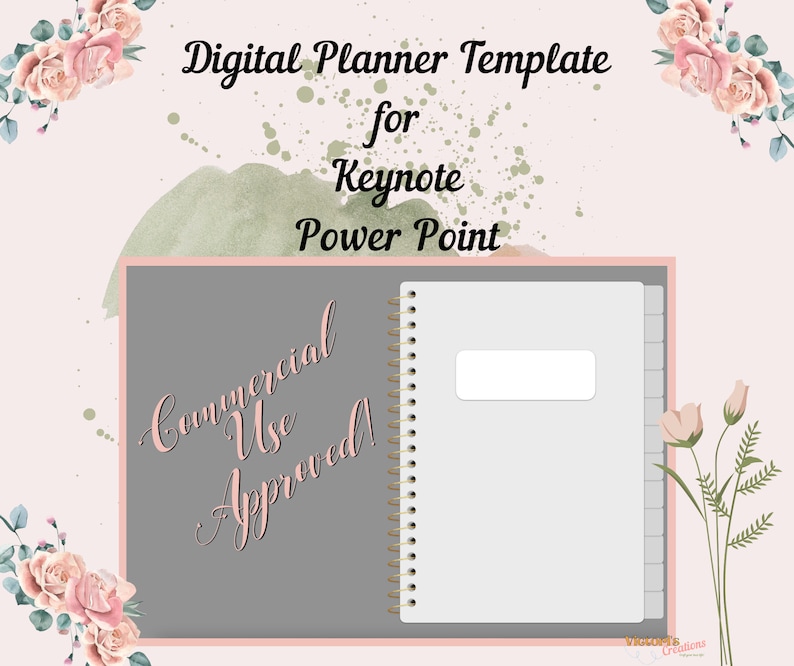 Editable Digital Planner Template Personal and Commercial Use - Etsy ...