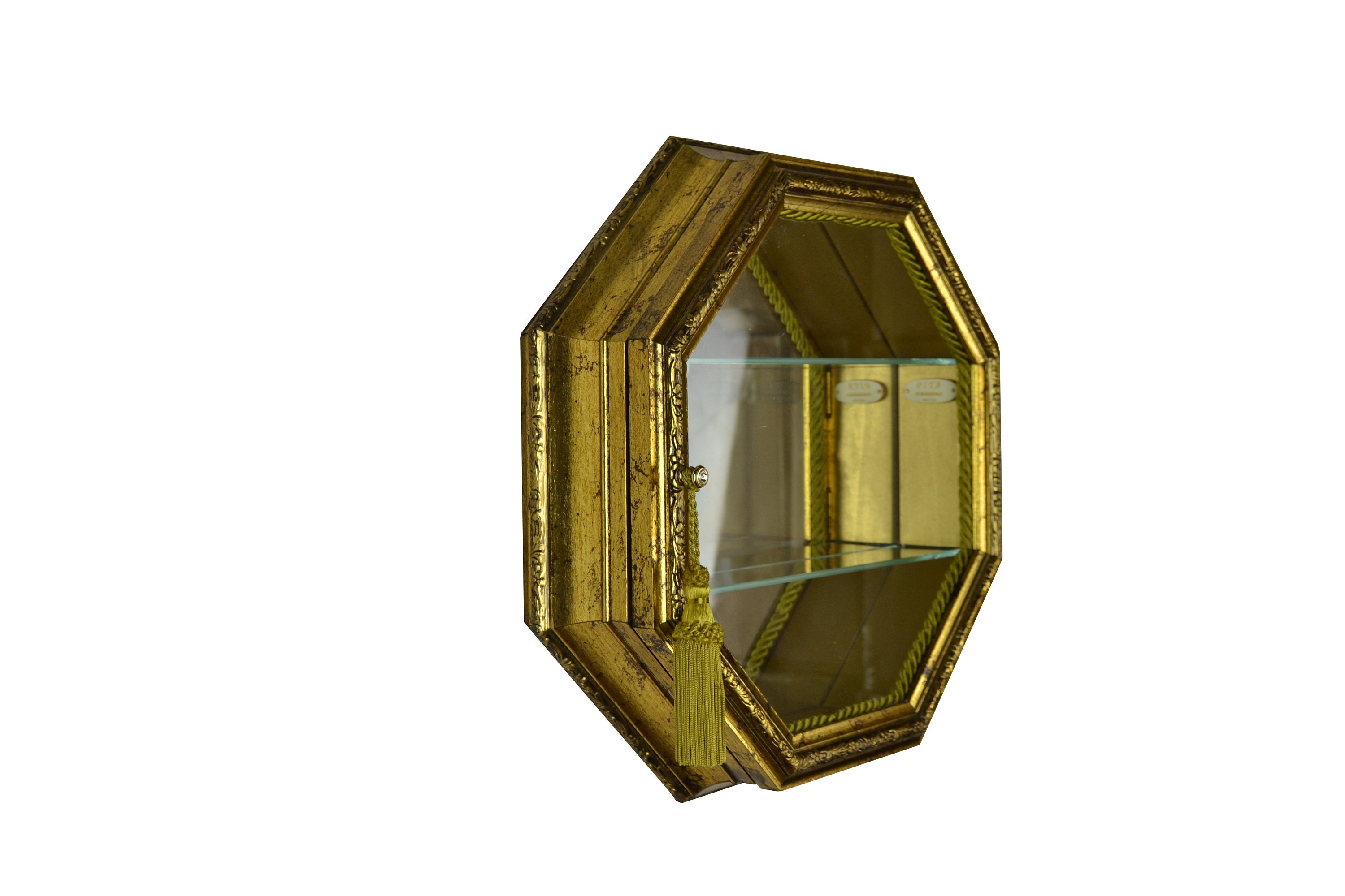 Italian Hand Made Wall Curio Cabinet - Etsy