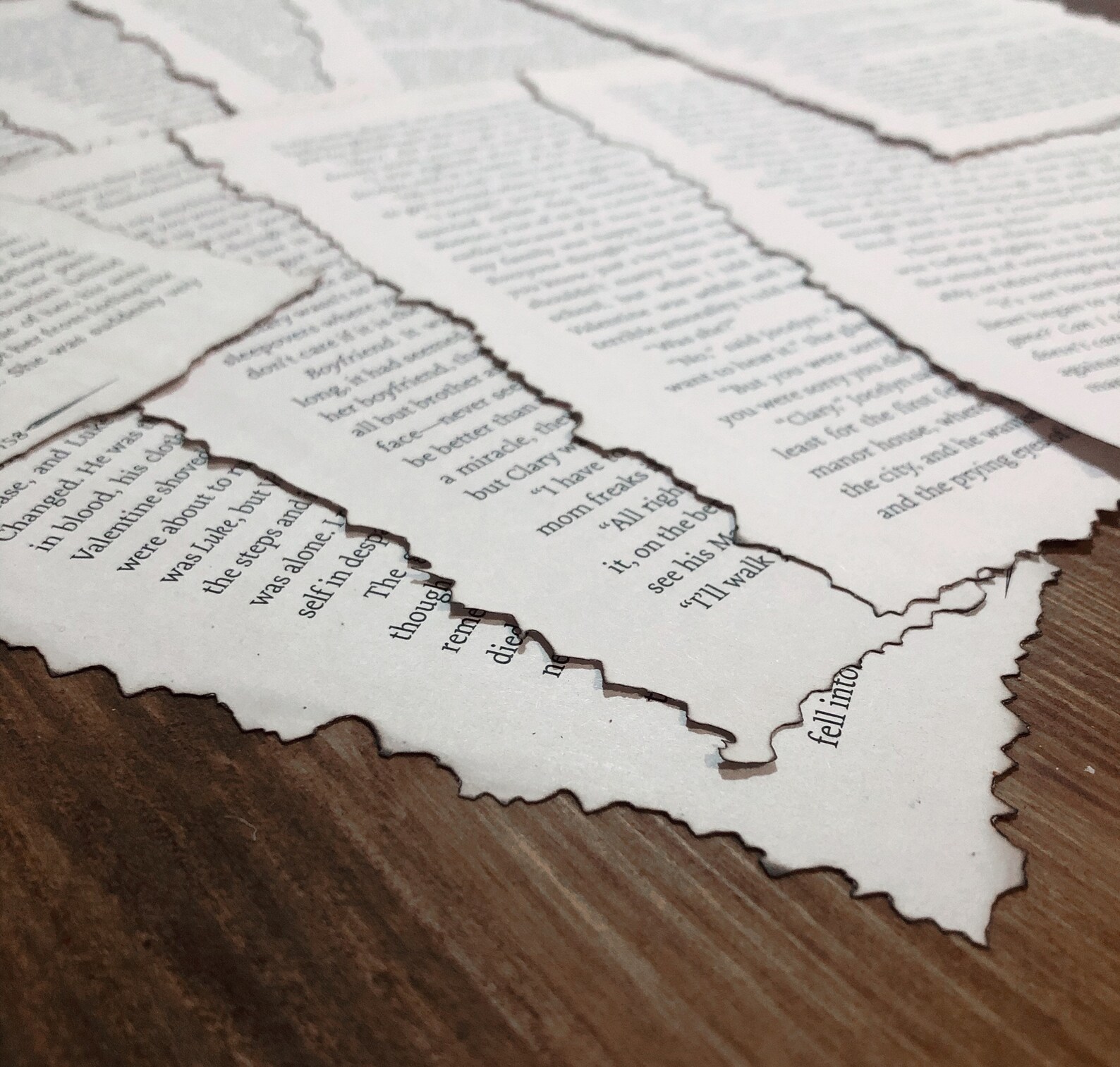 Burned Book Pages Bookish Props | Etsy