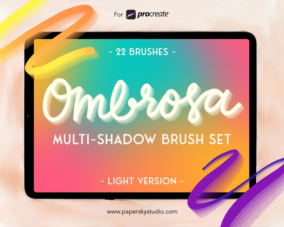 22 Procreate Multi-shadow Brushes Procreate Brush Set Art Brush ...