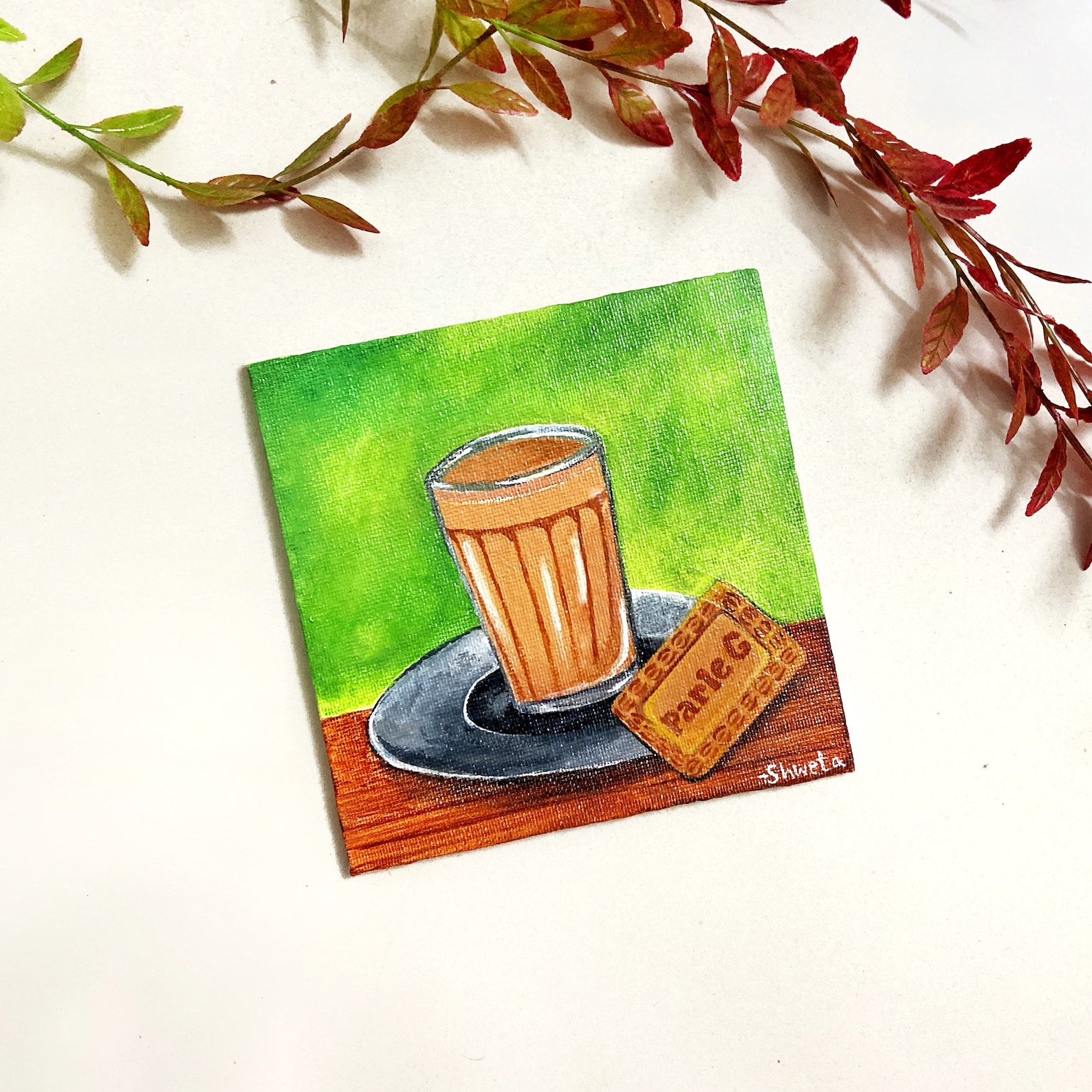 Original Painting, Chai Parle-g Painting, Chai Painting, Indian ...