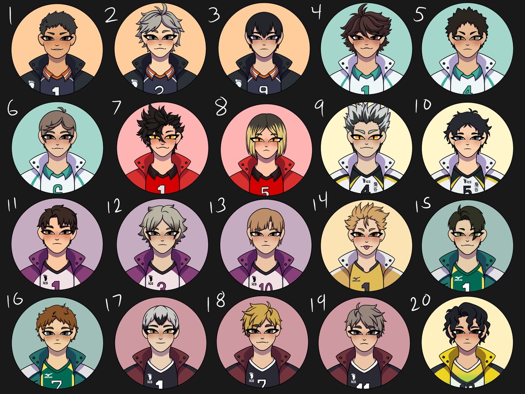 Haikyuu Buttons - Etsy