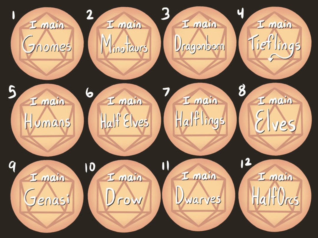 DND Themed Buttons! - Etsy