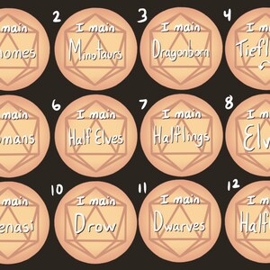 DND Themed Buttons! - Etsy